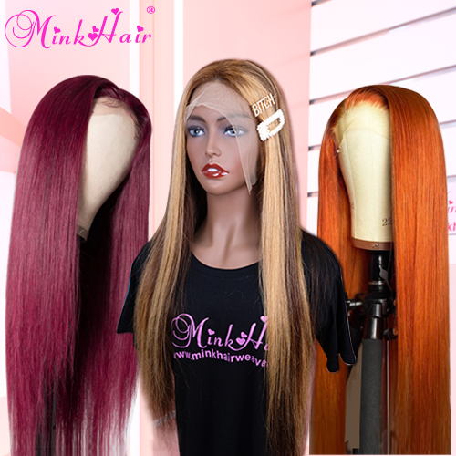 Buy Ombre #4/27 #4/30 #30 #350 #99J Color Lace Front Wig, 4/27 Ombre ...