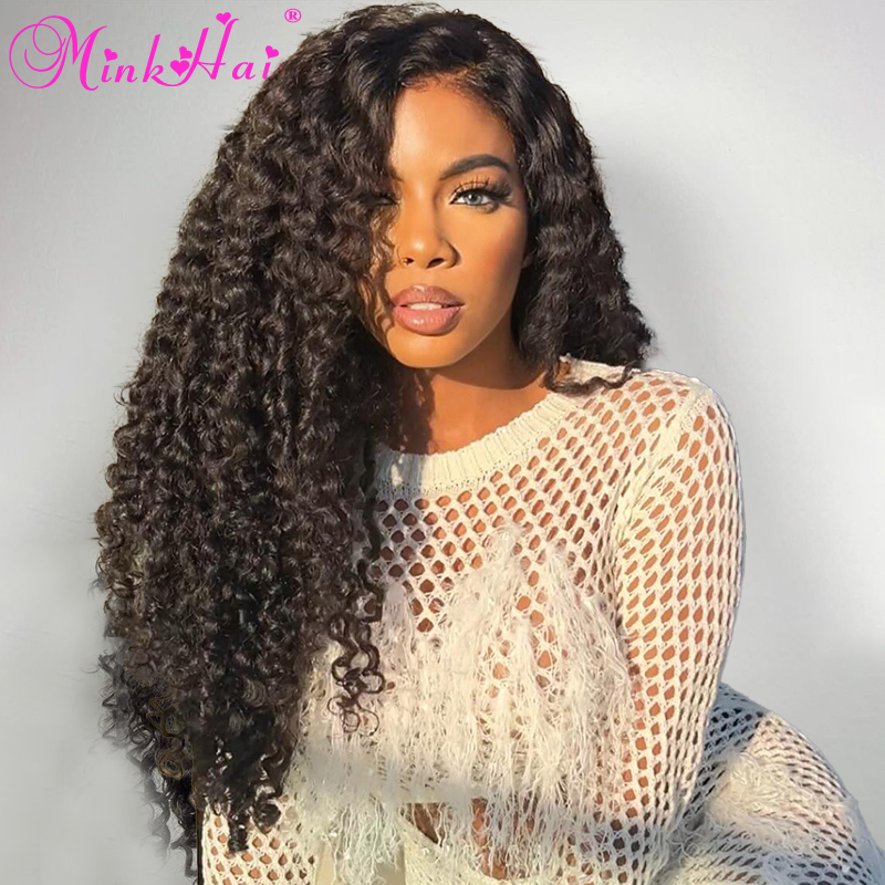 Burmese Curly Lace Wig HD And Transparent Closure Wig Full Frontal Wig ...