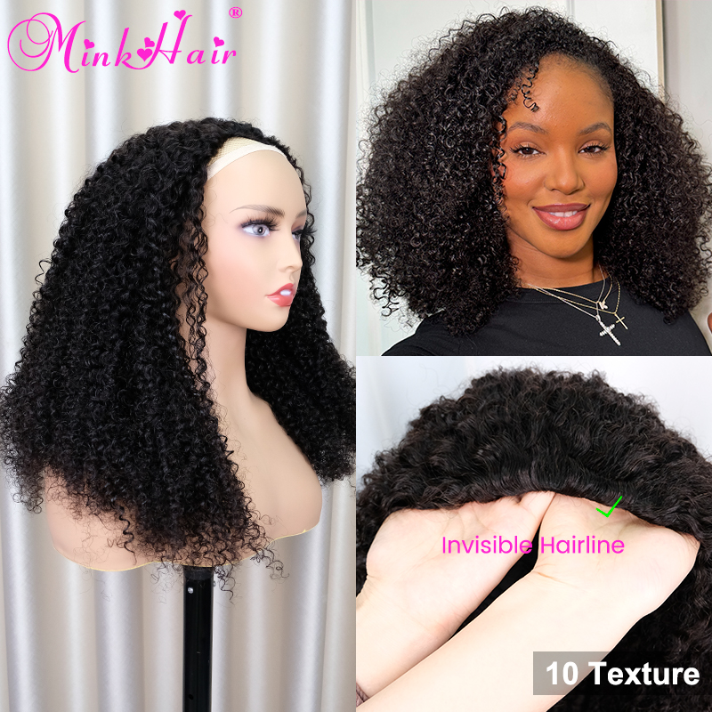 Half Wig With Drawstring Blend And Secure 100% Human Hair Wig Different ...